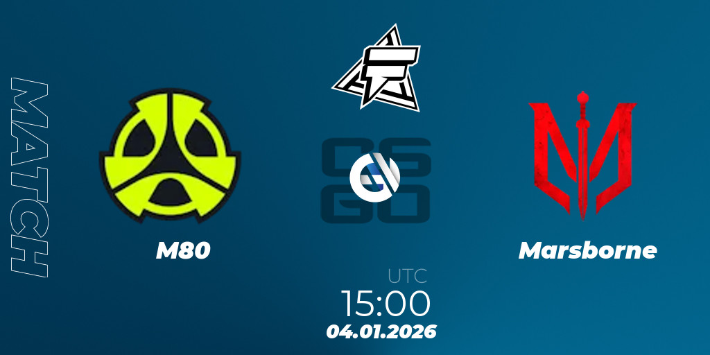 M80 contre Marsborne : prédiction de match. 04.01.2026 at 15:00 ...