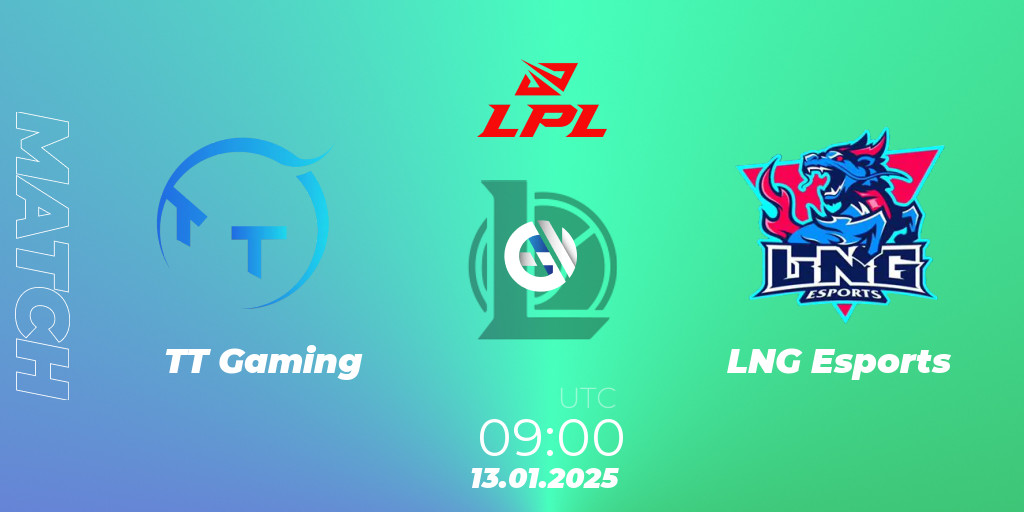 TT Gaming VS LNG Esports LoL Conseils de paris, flux et résultats sur EGW☕