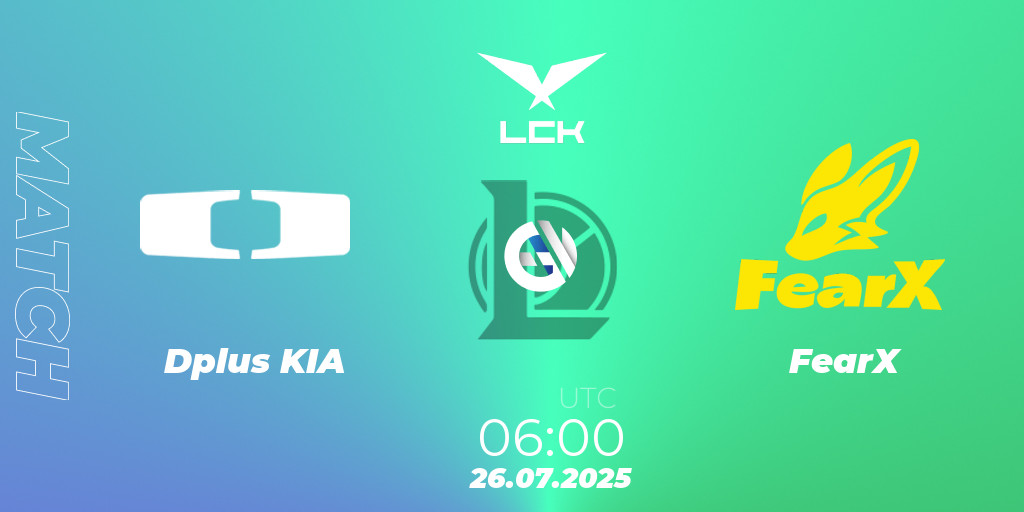 Dplus KIA contre FearX : prédiction de match. 26.07.2025 at 06:00. LoL, LCK 2025 Season - Rounds 3-5