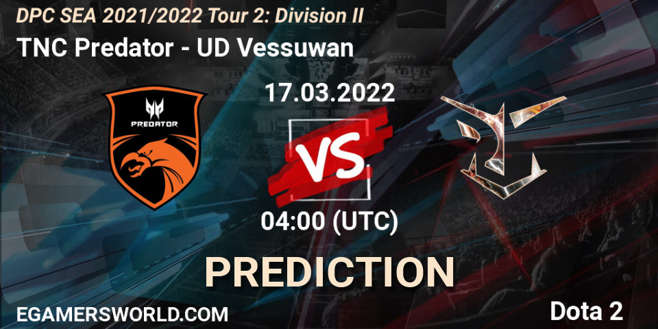 TNC Predator contre UD Vessuwan: prédiction de match. 21.03.22. Dota 2, DPC 2021/2022 Tour 2 ...