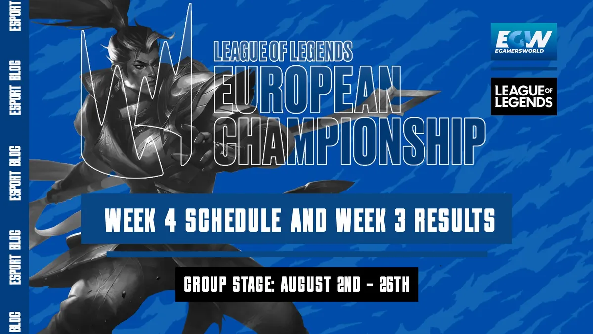 LEC Summer 2025 - Derniers matches de la phase de groupe : Programme de la semaine 4 et ...