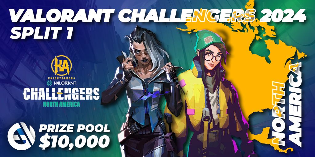 VALORANT Challengers 2024: North America Split 1 🎮 VALORANT tournoi 📅 Calendrier des matchs sur ...